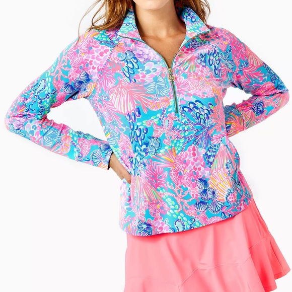 Lilly Pulitzer | Tops | Nwt Lilly Pulitzer Upf 5 Melena Popover Multi ...